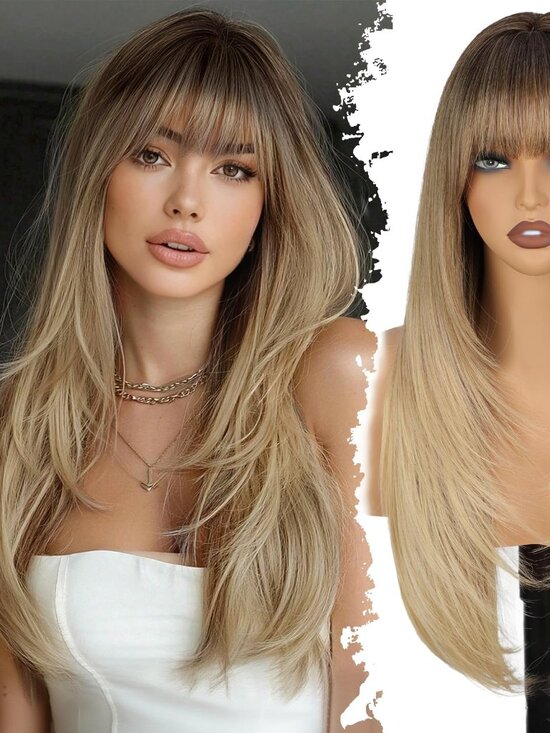 XIXIBI | Hair | Xixibi Blonde Wig W Bangs 4x4 Realistic Scalp Free ...